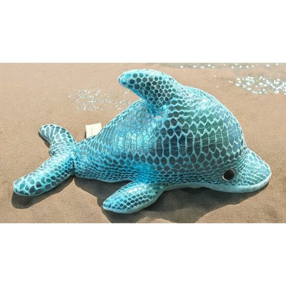 Kellytoy | Toys | Kellytoy Dolphin Stuffed Animal Plush Toy Blue Silver ...